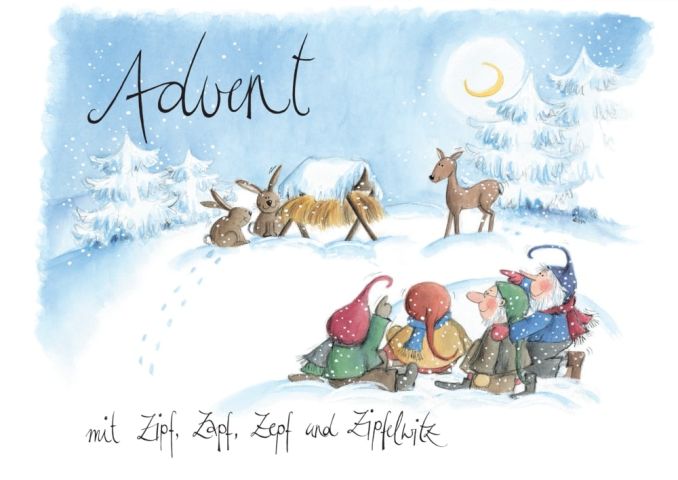 Zipf, Zapf, Zepf, Zupf & Zipfelwitz Adventskalender zum Aufhängen | 1412010